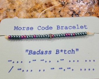 Custom Made Morse Code Bracelets - Etsy