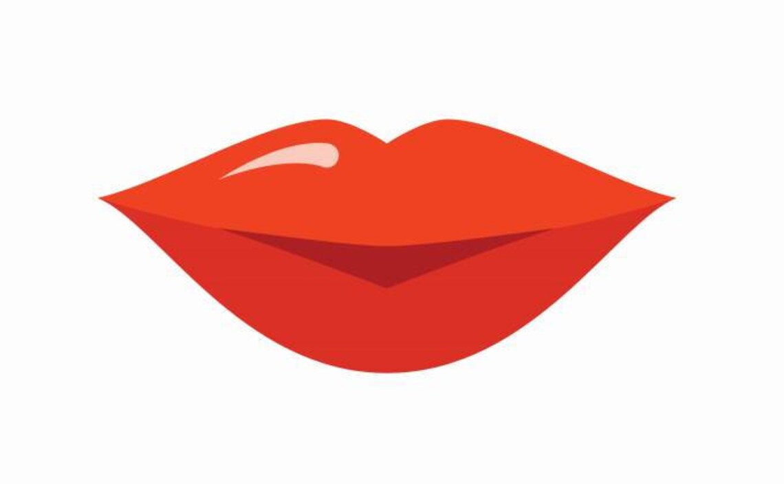 100 Lip Shape Business Cards, Die Cut Business Cards, Custom Shape ...