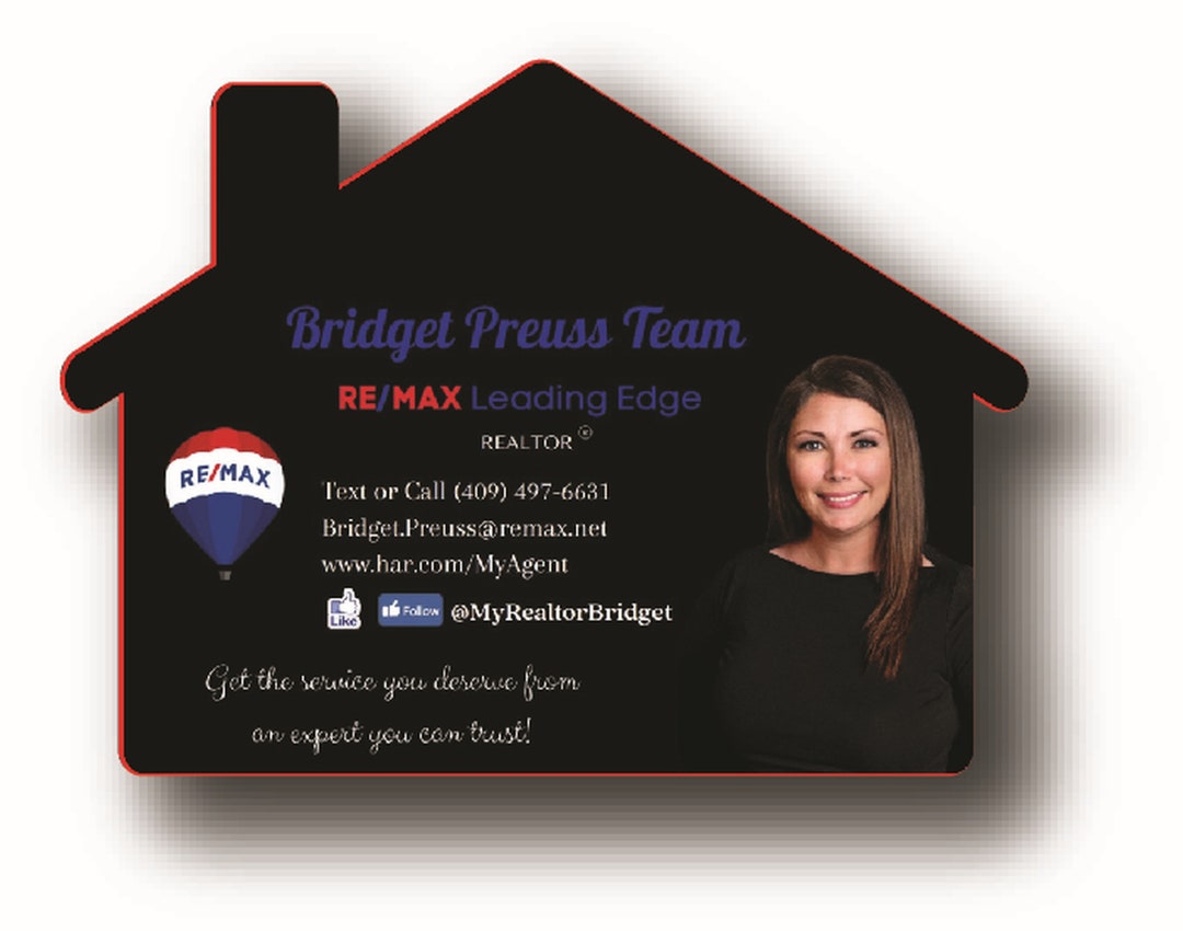House Business Cards QR Code, Die Cut Business Cards, Real Estate ...