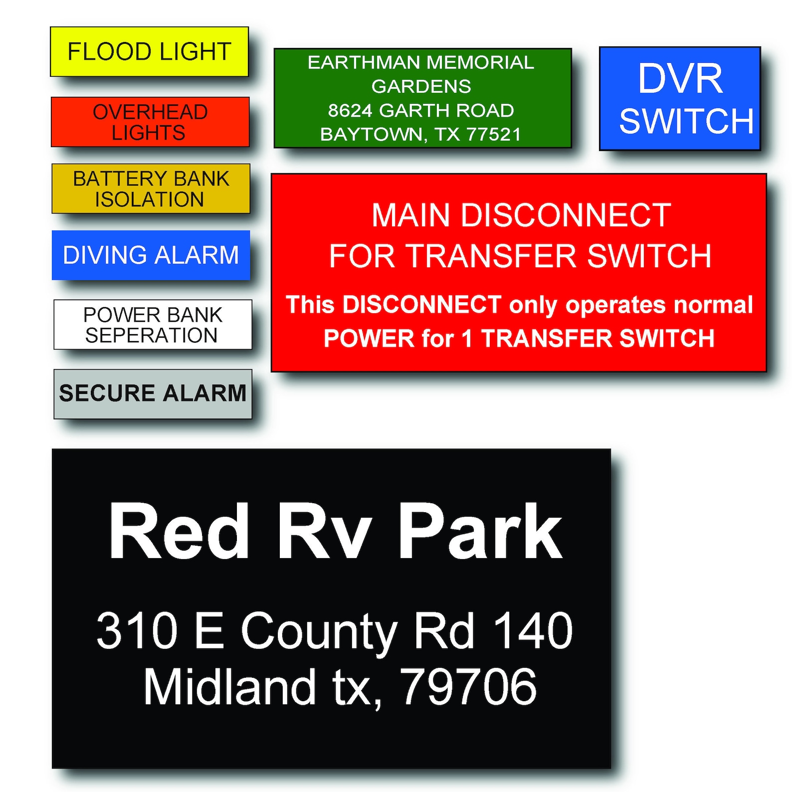 Engraved Electrical Panel Labels, Phenolic Labels, Breaker Box Labels ...