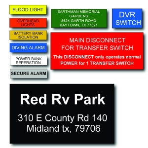 Engraved Electrical Panel Labels, Phenolic Labels, Breaker Box Labels ...