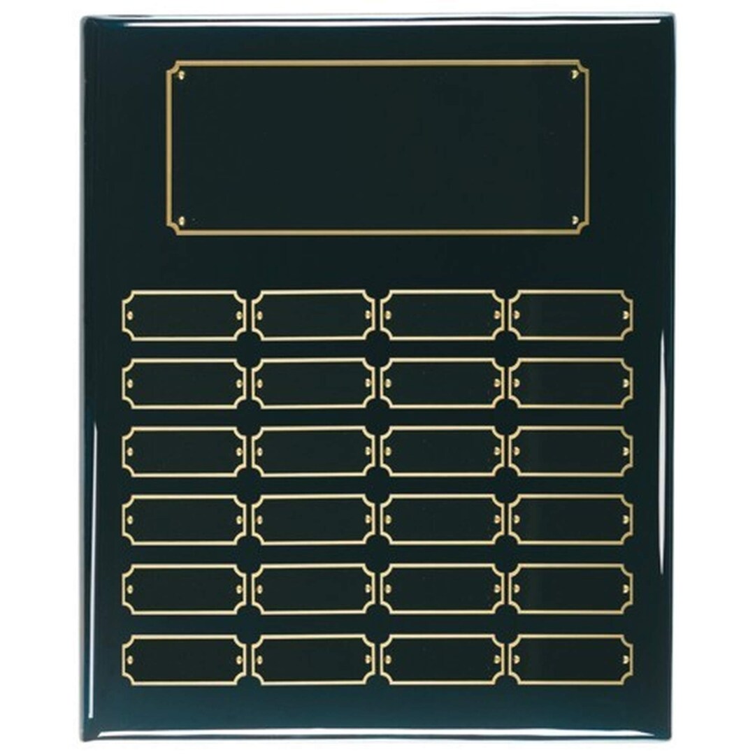 Perpetual Plaque Award, 24 Plates, Multiple Name Plates, Perpetual ...
