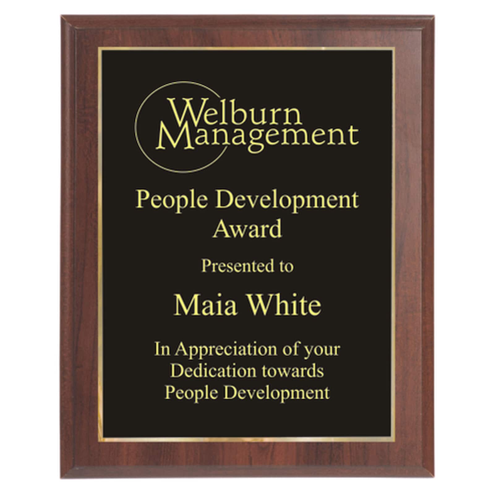 Engraved Award Wood Plaque 5X7 Custom Trophy Award - Etsy