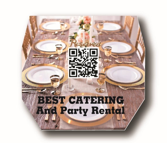 Catering Business Cards QR Code Party Supply Business Cards - Etsy
