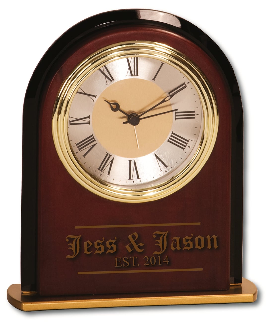 Personalized Desk Clock, Anniversary Gifts, Wedding Gifts, Housewarming ...