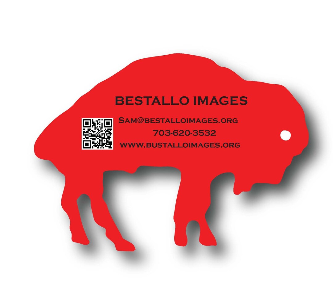 Buffalo Business Cards With QR Code, Bison Shaped Business Cards, Die ...
