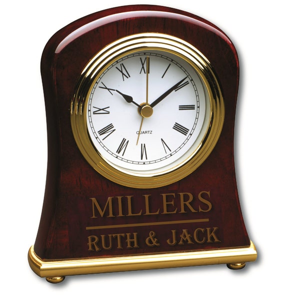 Personalized Desk Clock Housewarming Gift Wedding Gifts | Etsy