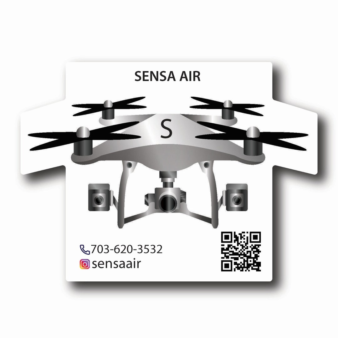 Drone Shaped Business Cards, Die Cut Business Cards, Custom Drone Die ...