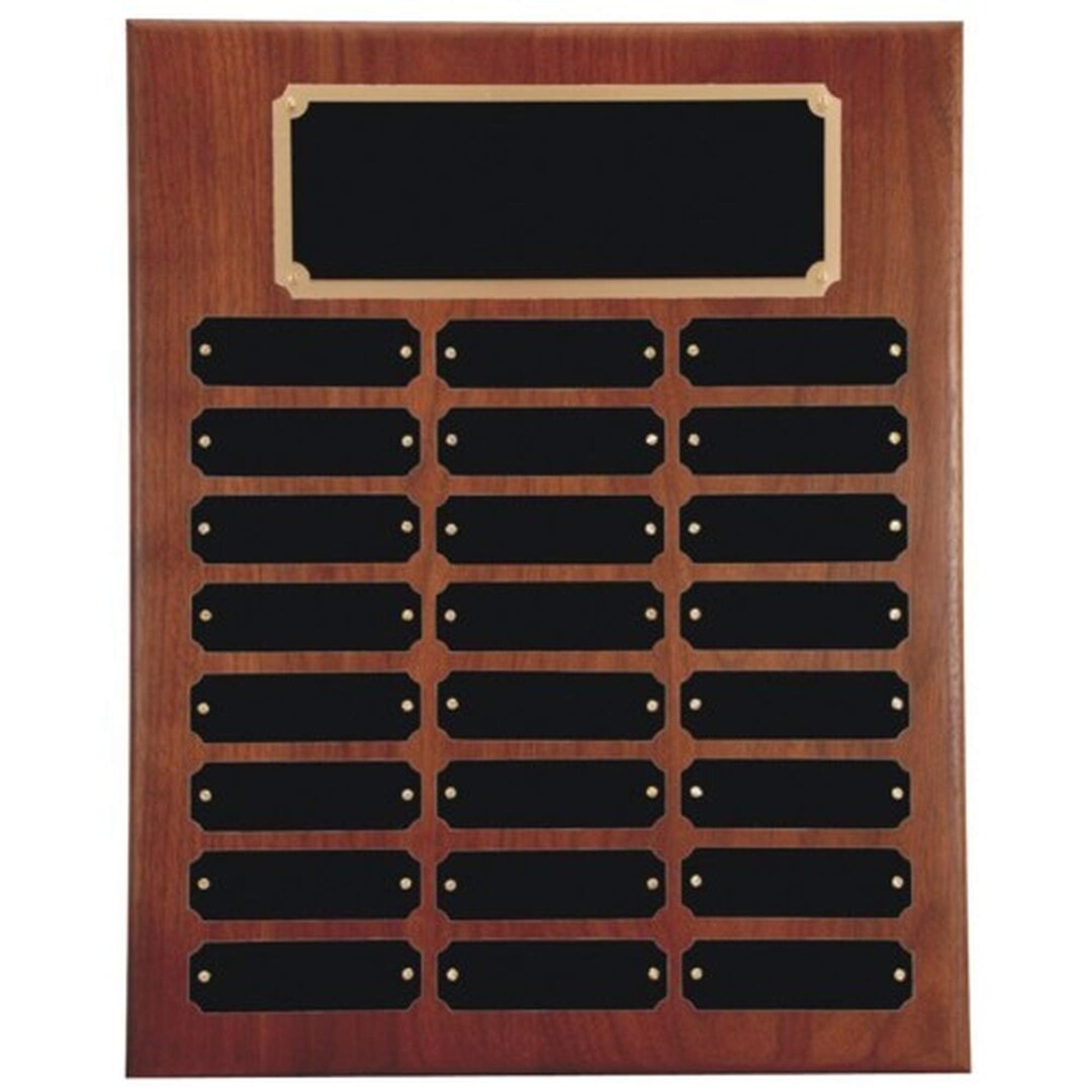 Multiple Name Plate Award, Perpetual Plaque Award, 24 Plates, Perpetual ...