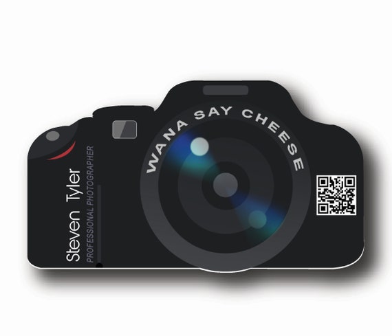 Camera Business Cards QR Code Photography Business Cards Die - Etsy