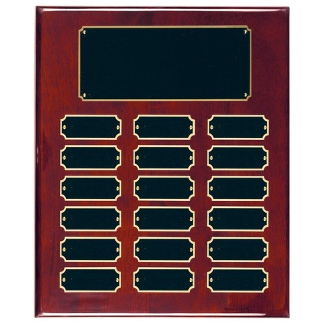 Perpetual Plaque Award, 18 Plates, Multiple Name Plates, Perpetual ...