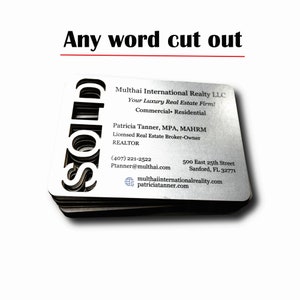 Cut Out Die Cut Business Cards With QR Code Business Cards - Etsy