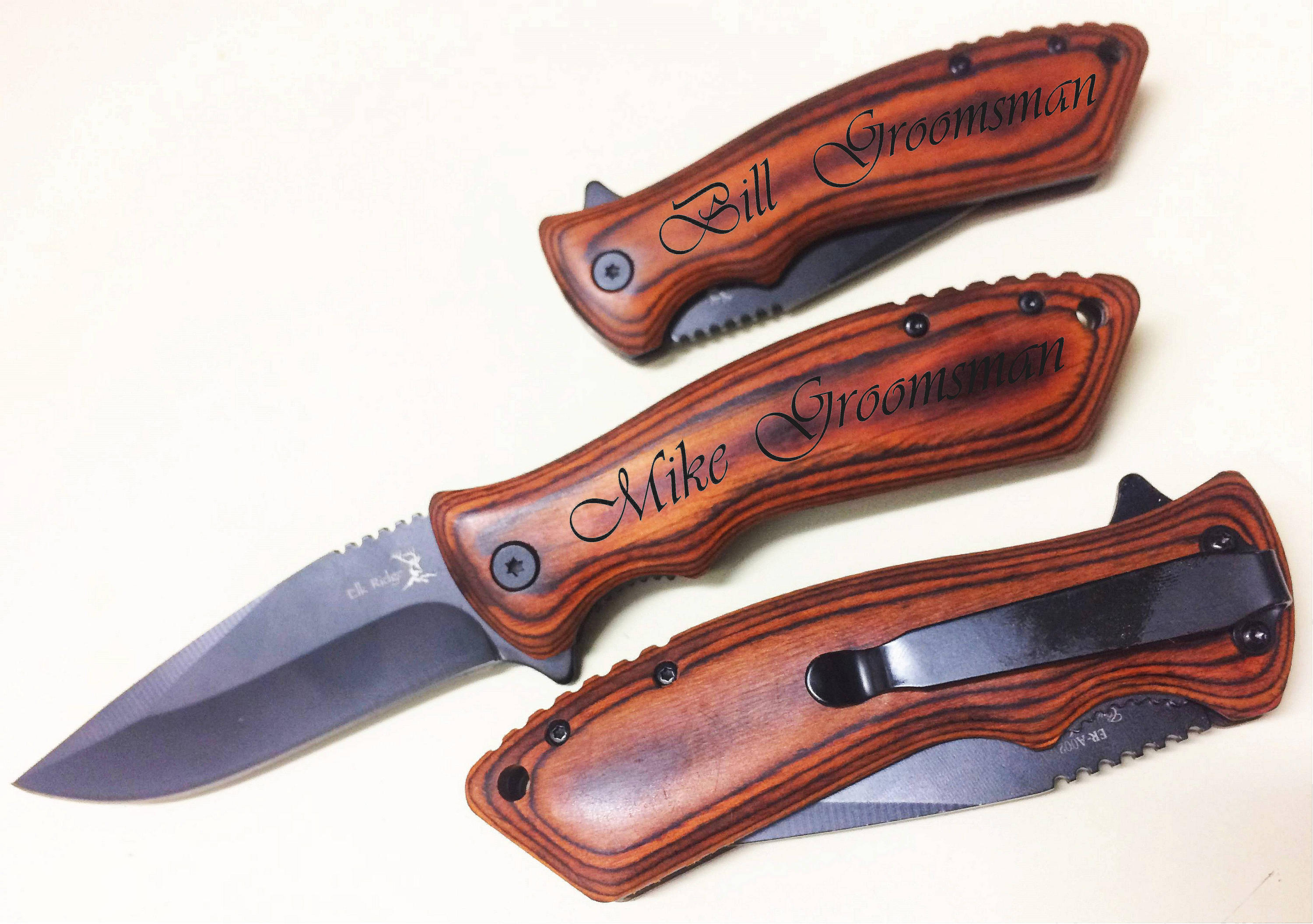 Set of 8 Personalized Pocket Knives Groomsmen Gifts | Etsy