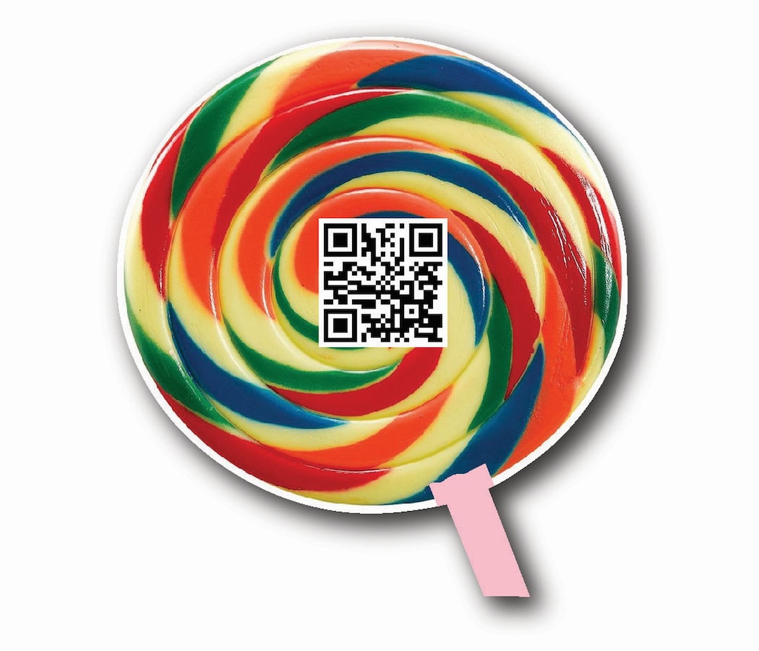 Candy Business Cards With QR Code, Candy Shaped Business Cards, Die Cut ...