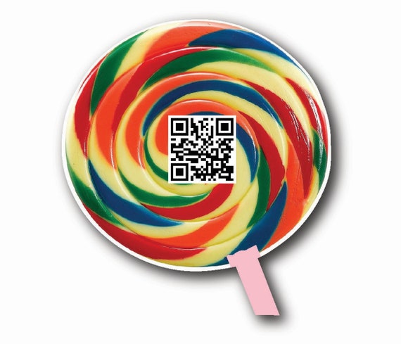 Candy Business Cards With QR Code Candy Shaped Business - Etsy