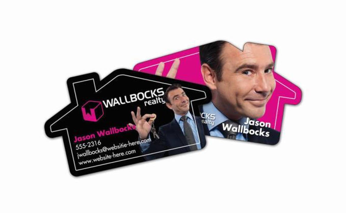 250 House Shape Business Cards Die Cut Business Cards Custom | Etsy