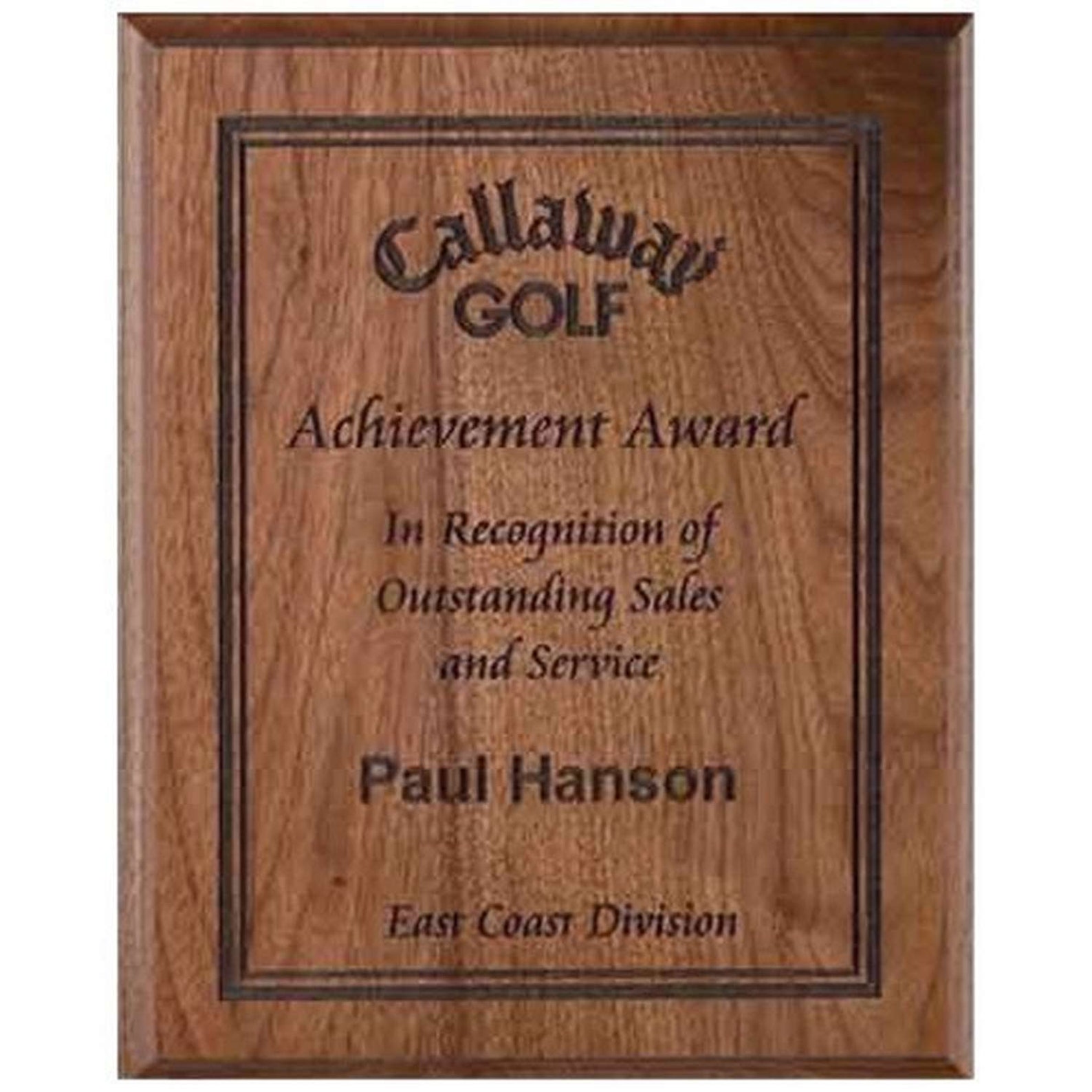 Personalized Dark Wood Plaque Award 7X9 Engraved Custom | Etsy