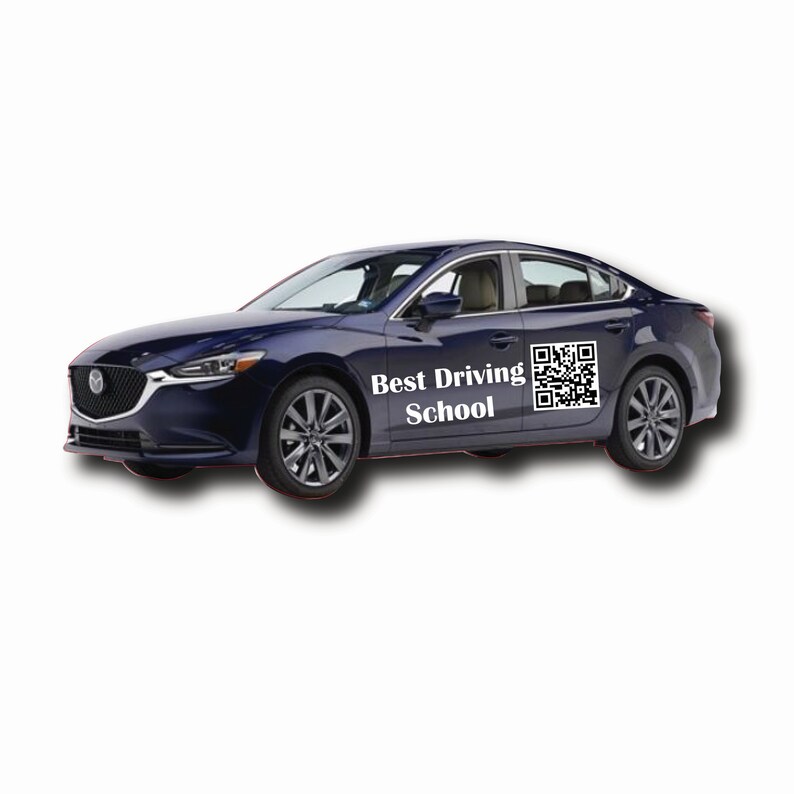 Car Business Cards QR Code Die Cut Business Cards Driving - Etsy