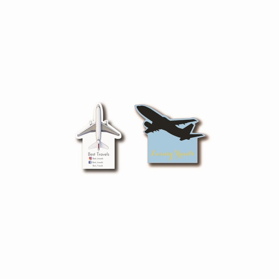 Airplane Business Cards Die Cut Business Cards Travel Agent - Etsy
