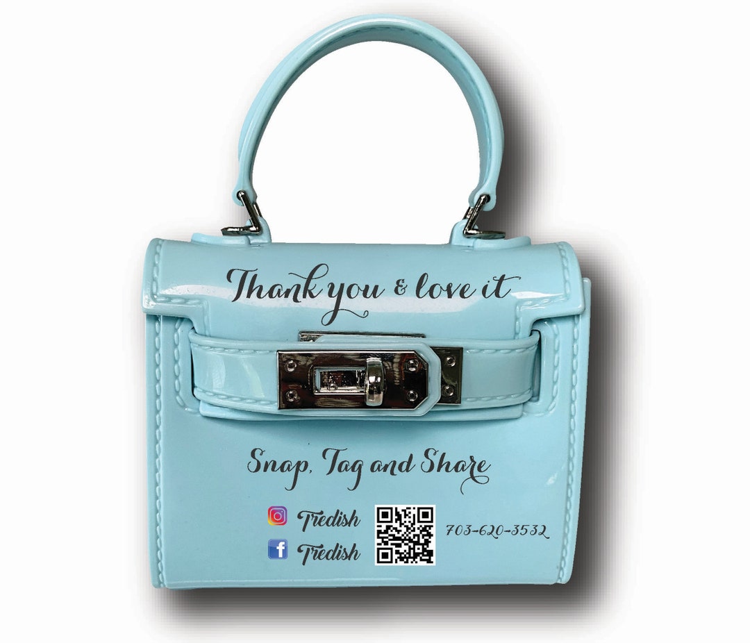 Handbag Business Cards With QR Code, Purse Shaped Business Cards, Die ...