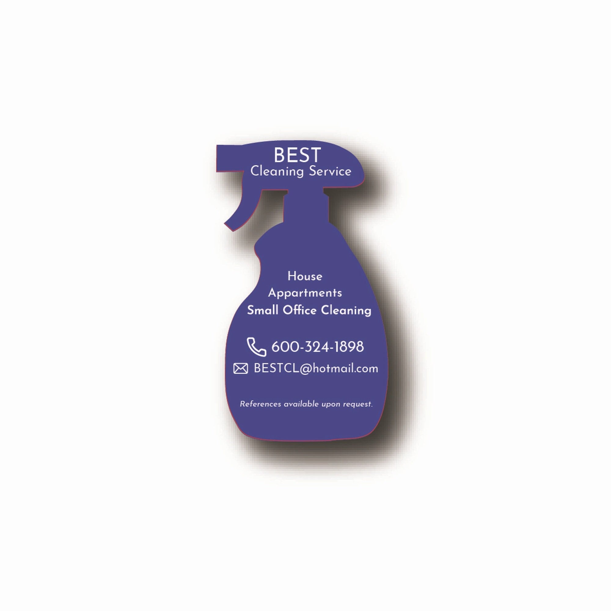 Spray Bottle Business Cards Cleaning Company Business Cards - Etsy