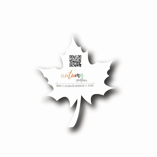 Leaf Shaped Cards - Etsy