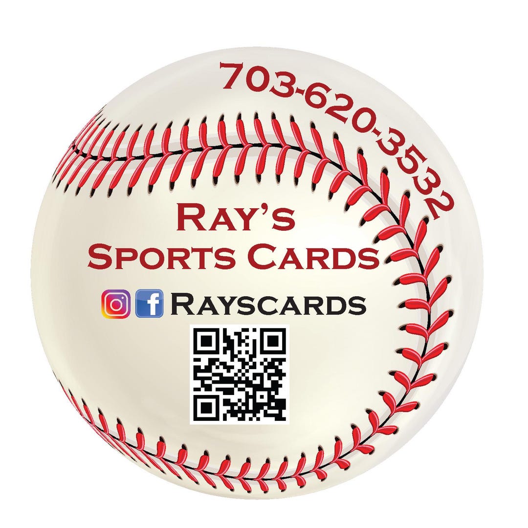 Baseball Business Cards With QR Code, Baseball Shaped Business Cards ...