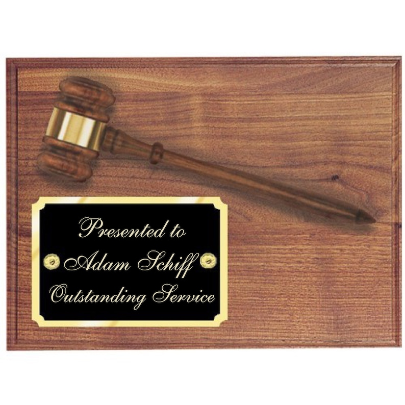 Wood Gavel Plaque Award 9X12 Trophy Award Achievement | Etsy