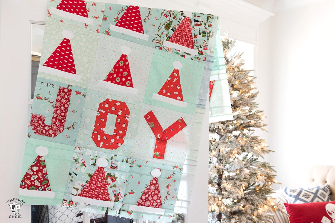Santa's Hat Shop Christmas Quilt & Party Hat Quilt Pattern by Melissa ...