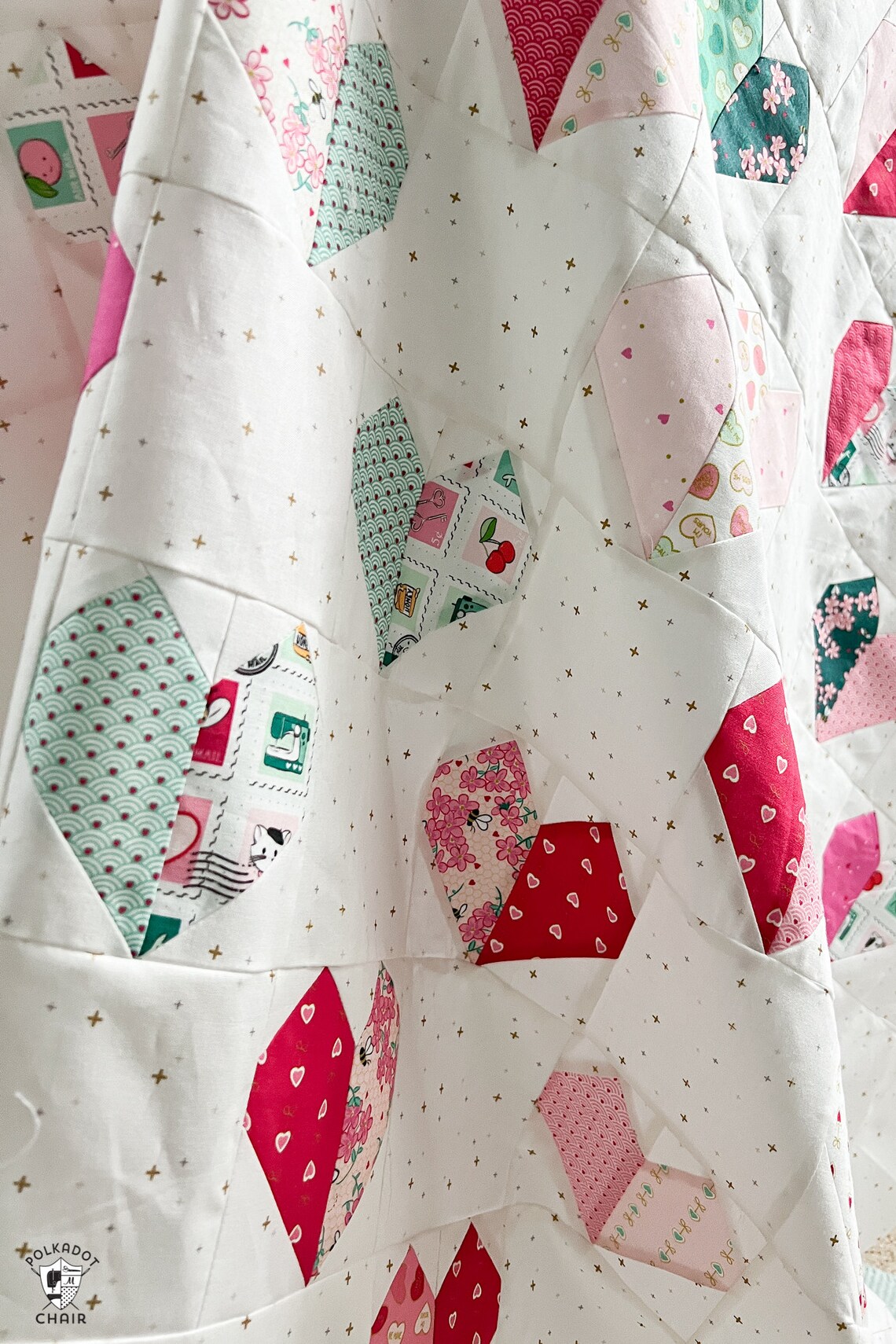 Heart of Hearts Quilt Pattern PDF by Melissa Mortenson of Polka Dot ...