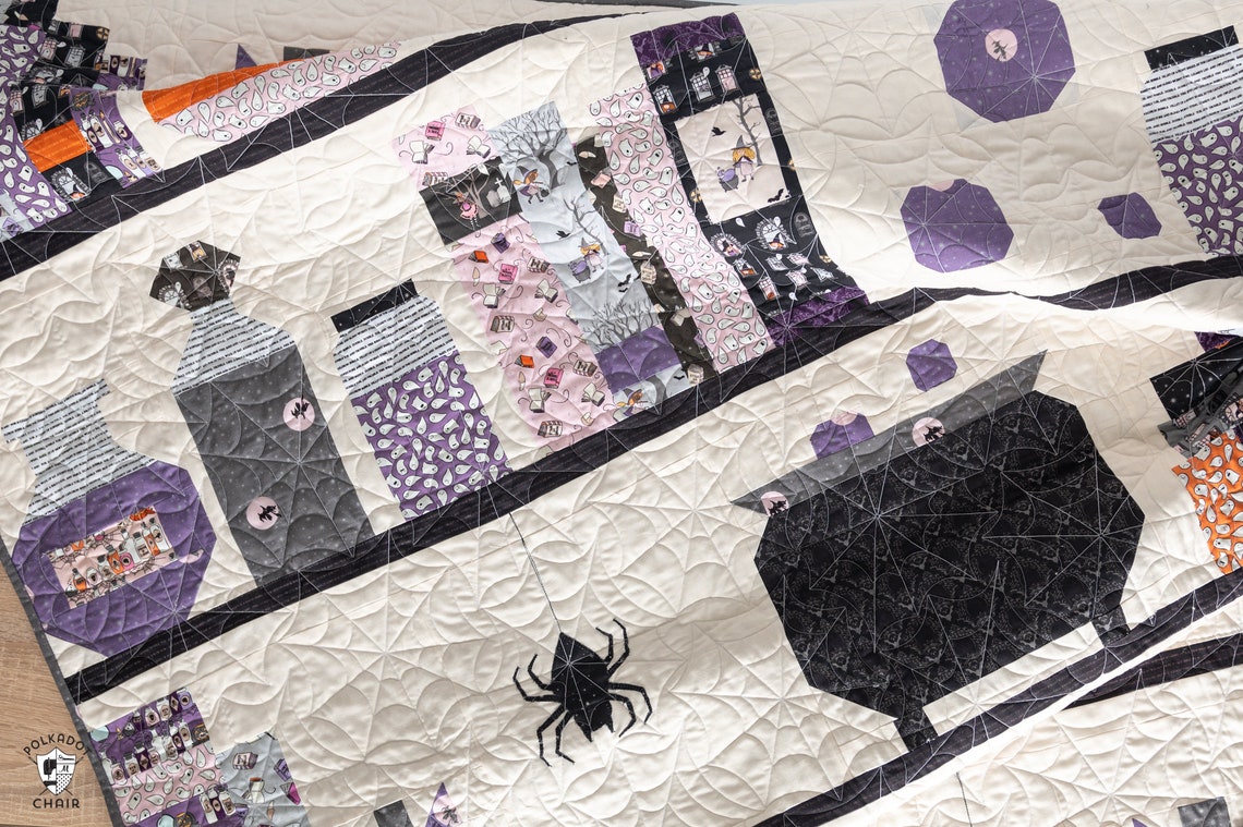 Spooky Shelfie Halloween Quilt Pattern | Digital PDF Pattern by Melissa ...