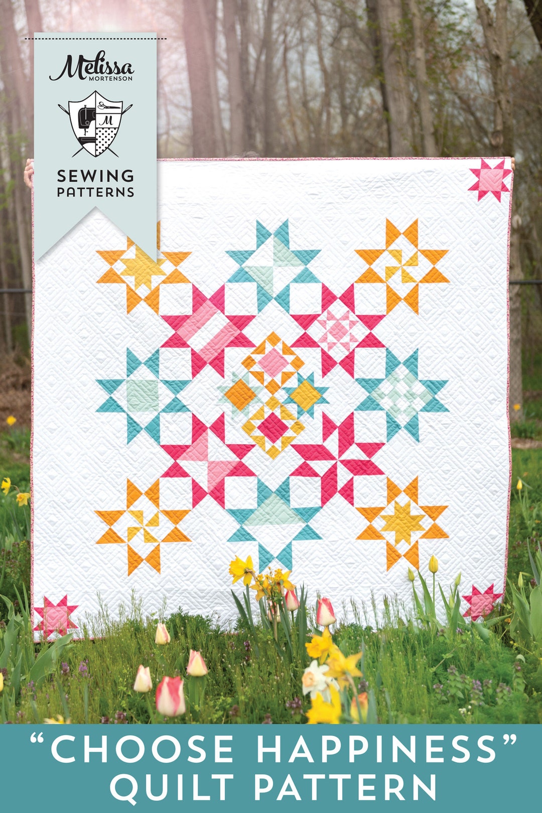 Choose Happiness Quilt Pattern by Melissa Mortenson of Polka Dot Chair ...