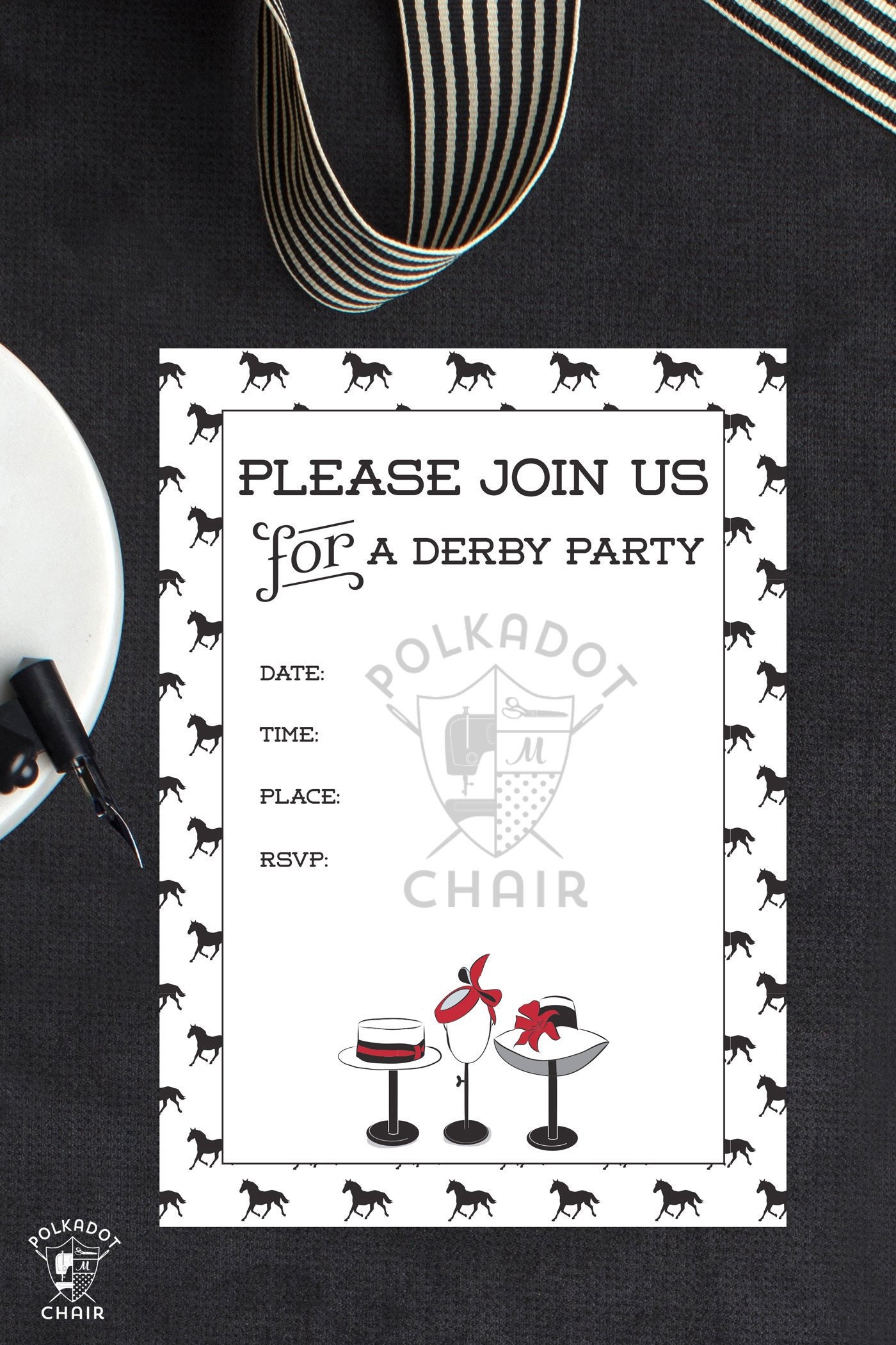 Derby Party Printables | Digital PDF - Etsy