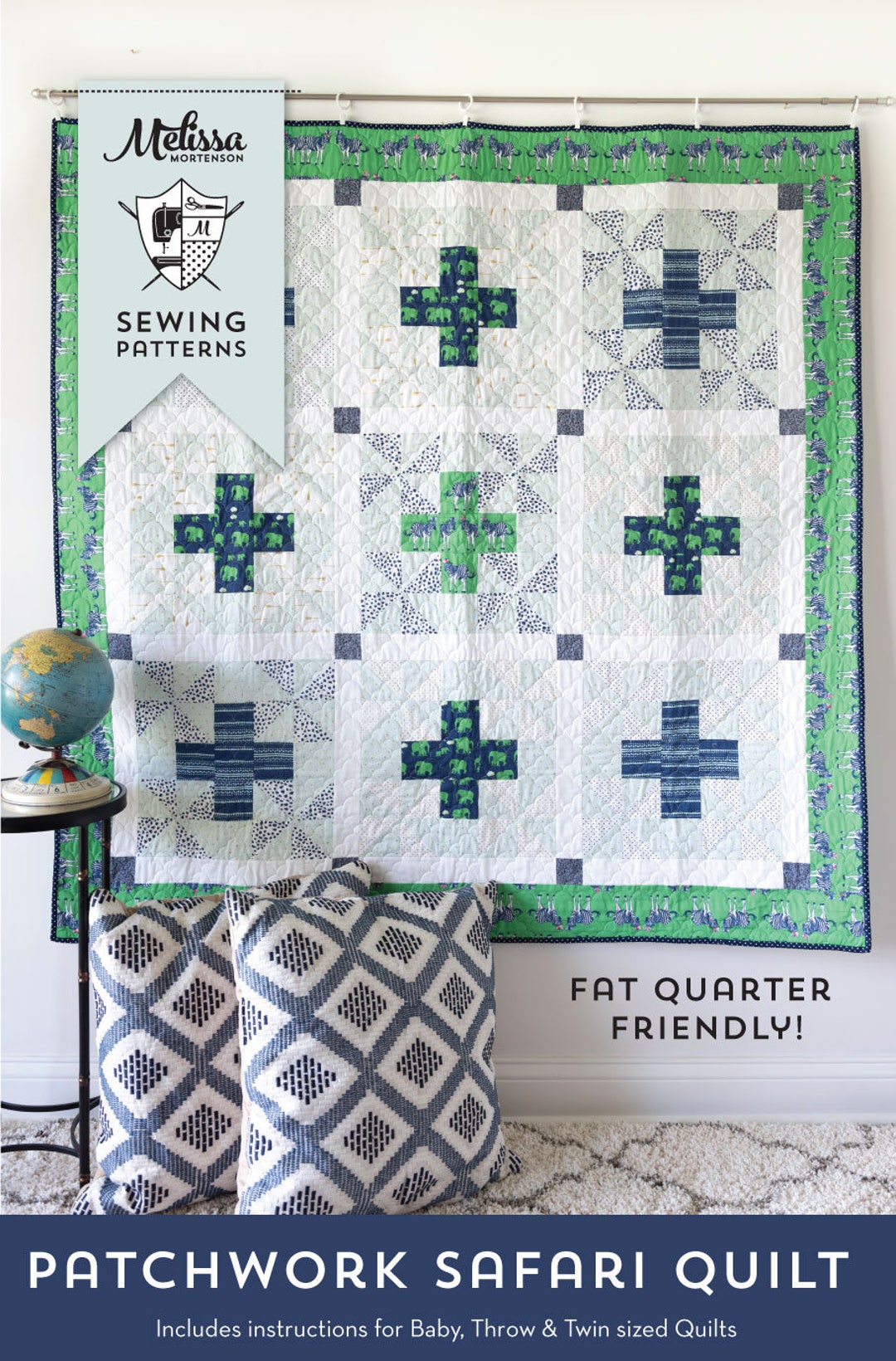 Patchwork Safari Quilt Pattern PDF by Melissa Mortenson of Polka Dot ...