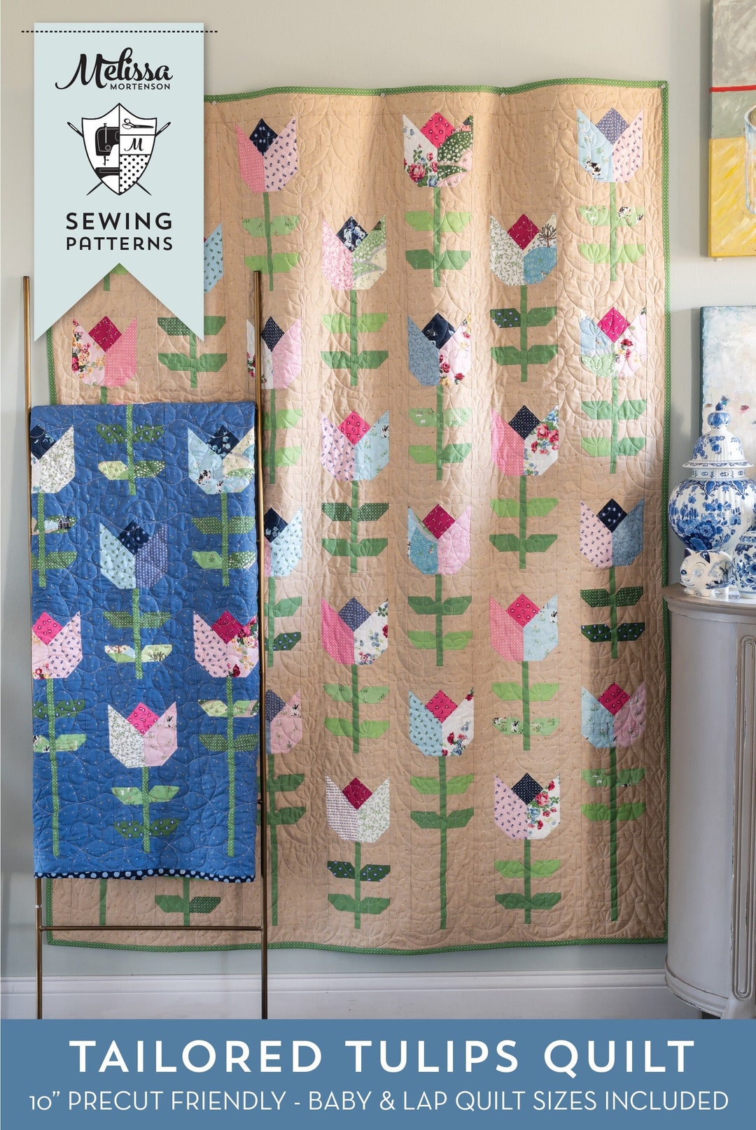 Tailored Tulips Quilt Pattern | Digital PDF by Melissa Mortenson of ...