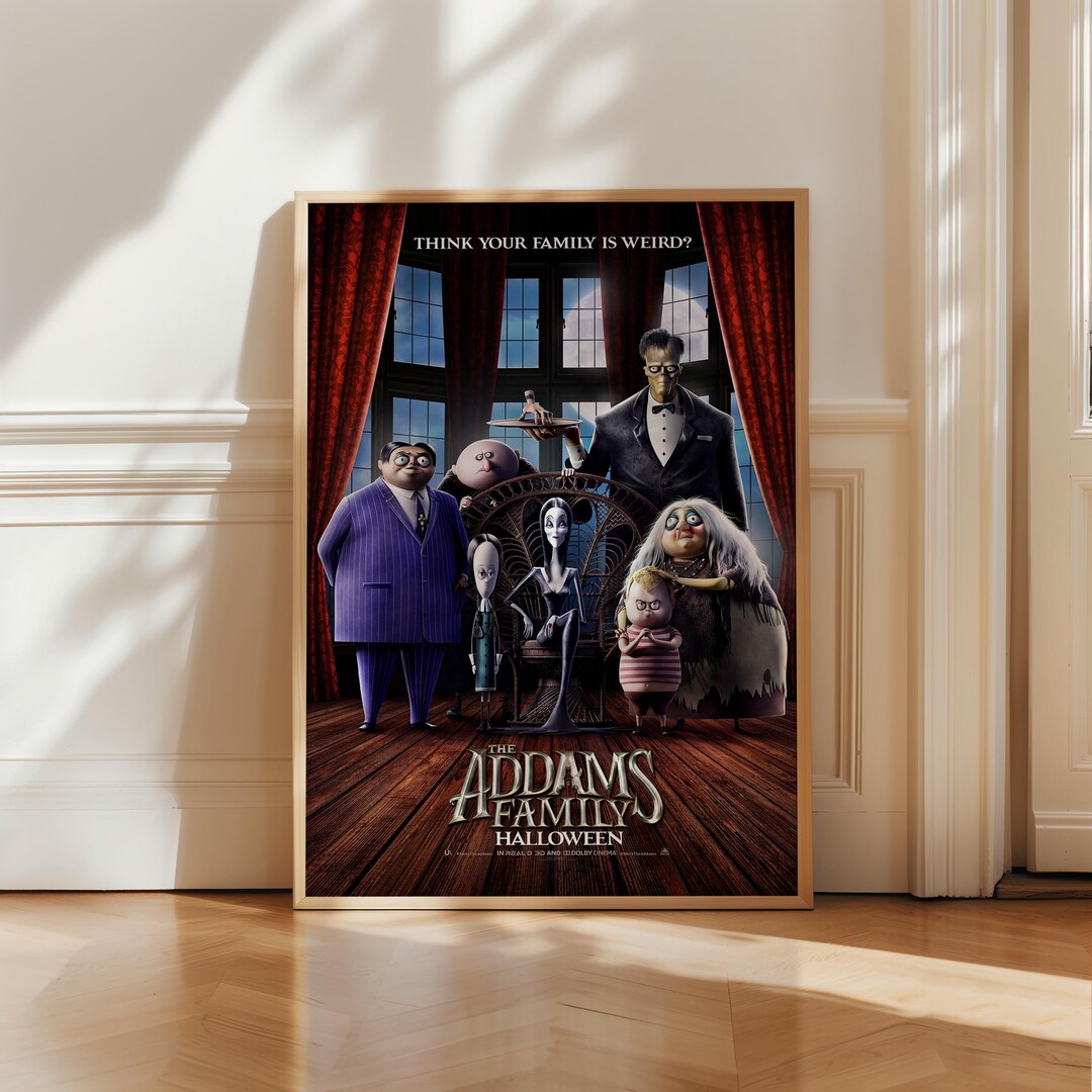 The Addams Family, Movie Poster Home Decor Art for Living Room Office ...