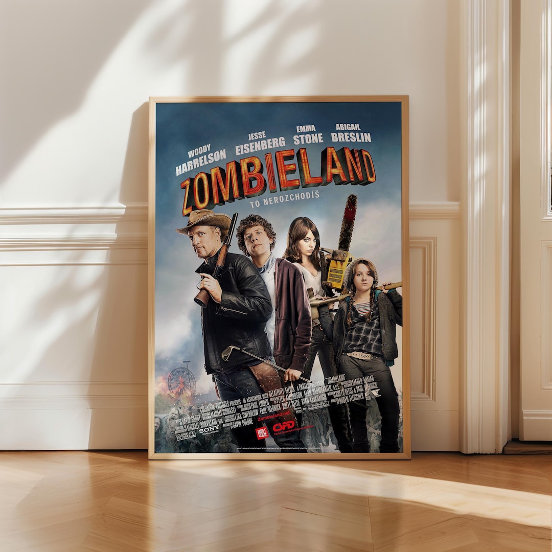 Zombieland, Movie Poster Home Decor Art for Living Room Office Game ...