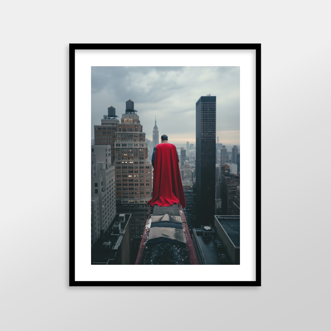Superman Art Print, Funny Humor Wall Art, Star Wars Home Decor Art for ...