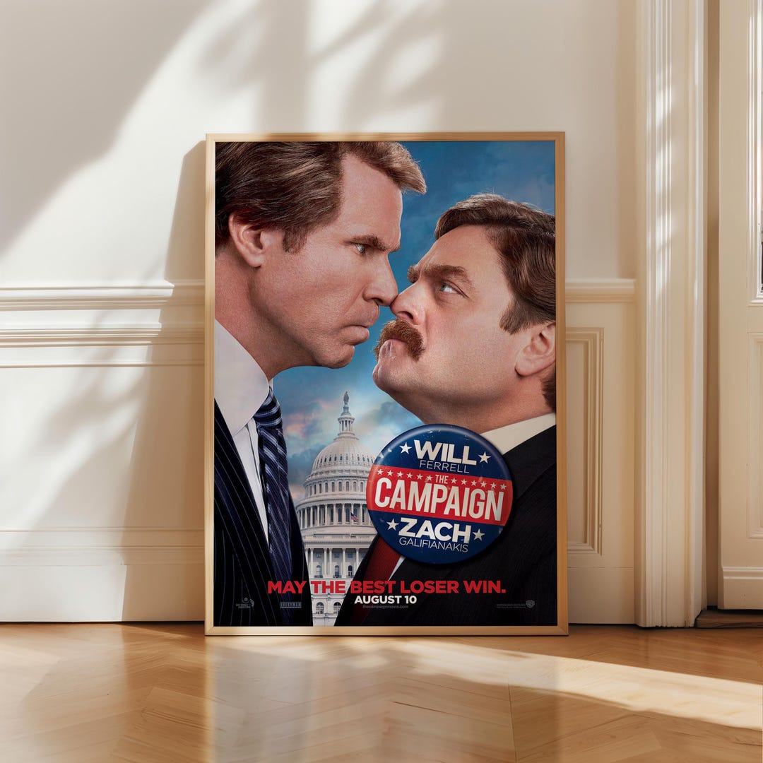 The Campaign, Movie Poster Home Decor Art for Living Room Office Game ...