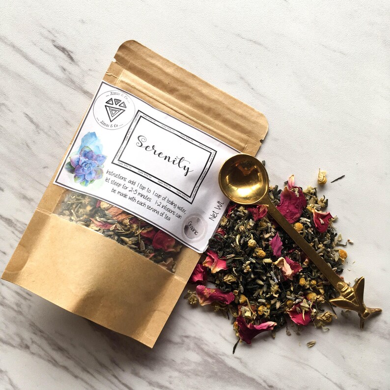 Organic Serenity Tea. Loose Leaf Tea Blend. Calming Tea Blend. | Etsy