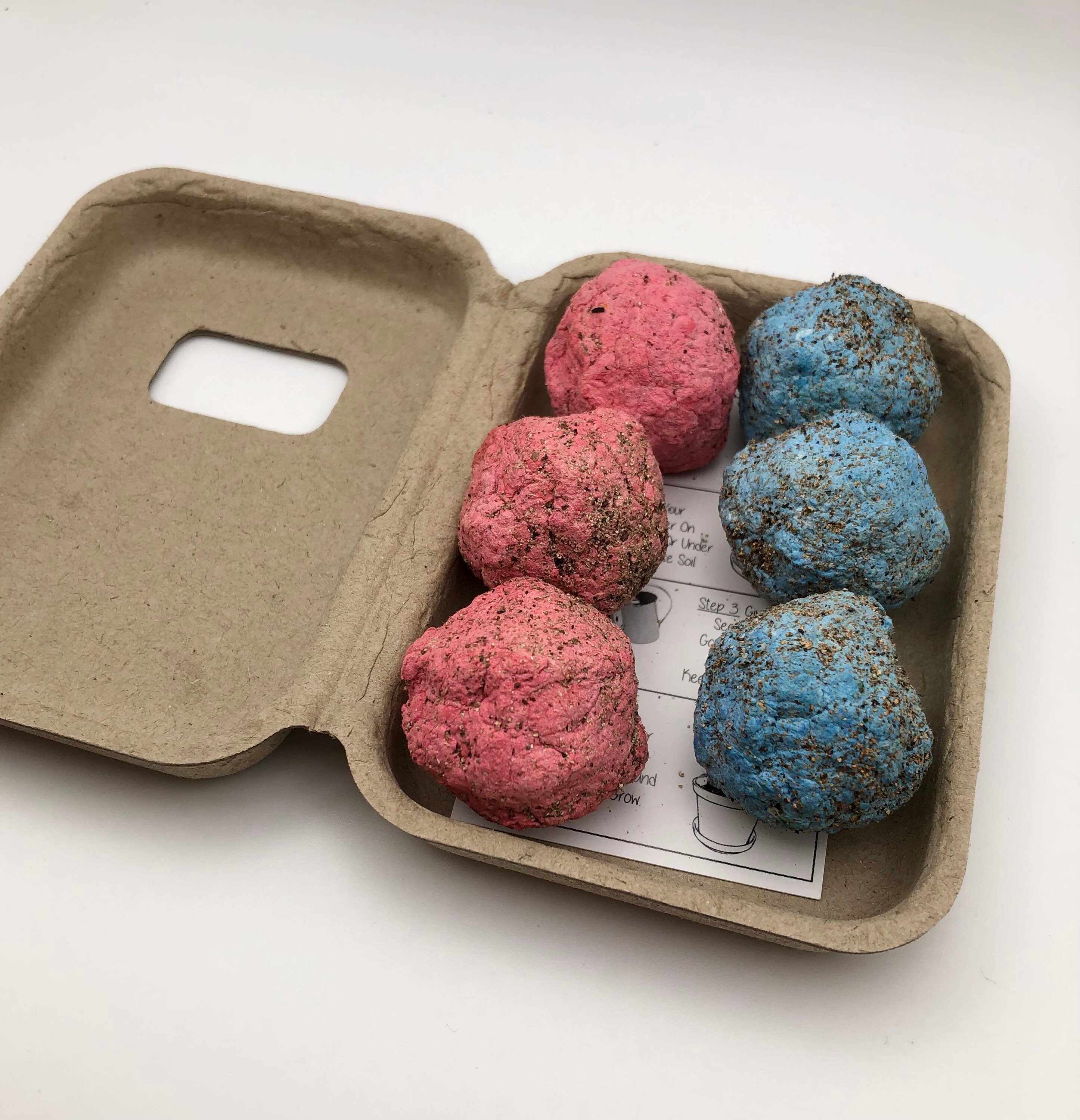 Wildflower Seed Bomb Box. Gardening Gift. Seed Bombs. Recycled ...