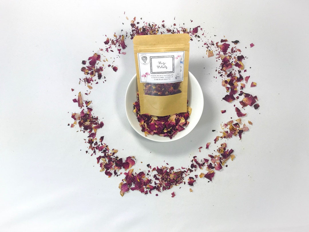Organic Rose Petals,fresh Dried Roses, Herb for Tea, Herbal Loose Leaf ...