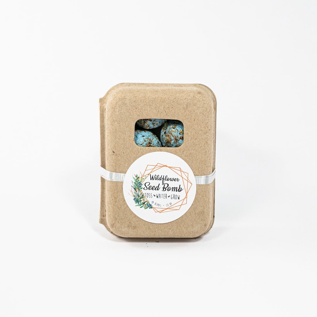Wildflower Seed Bomb Box. Gardening Gift. Seed Bombs. Recycled ...