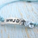 WWJD Bracelet, Cross Bracelet, Faith Bracelet, Religious Bracelet, WWJD ...