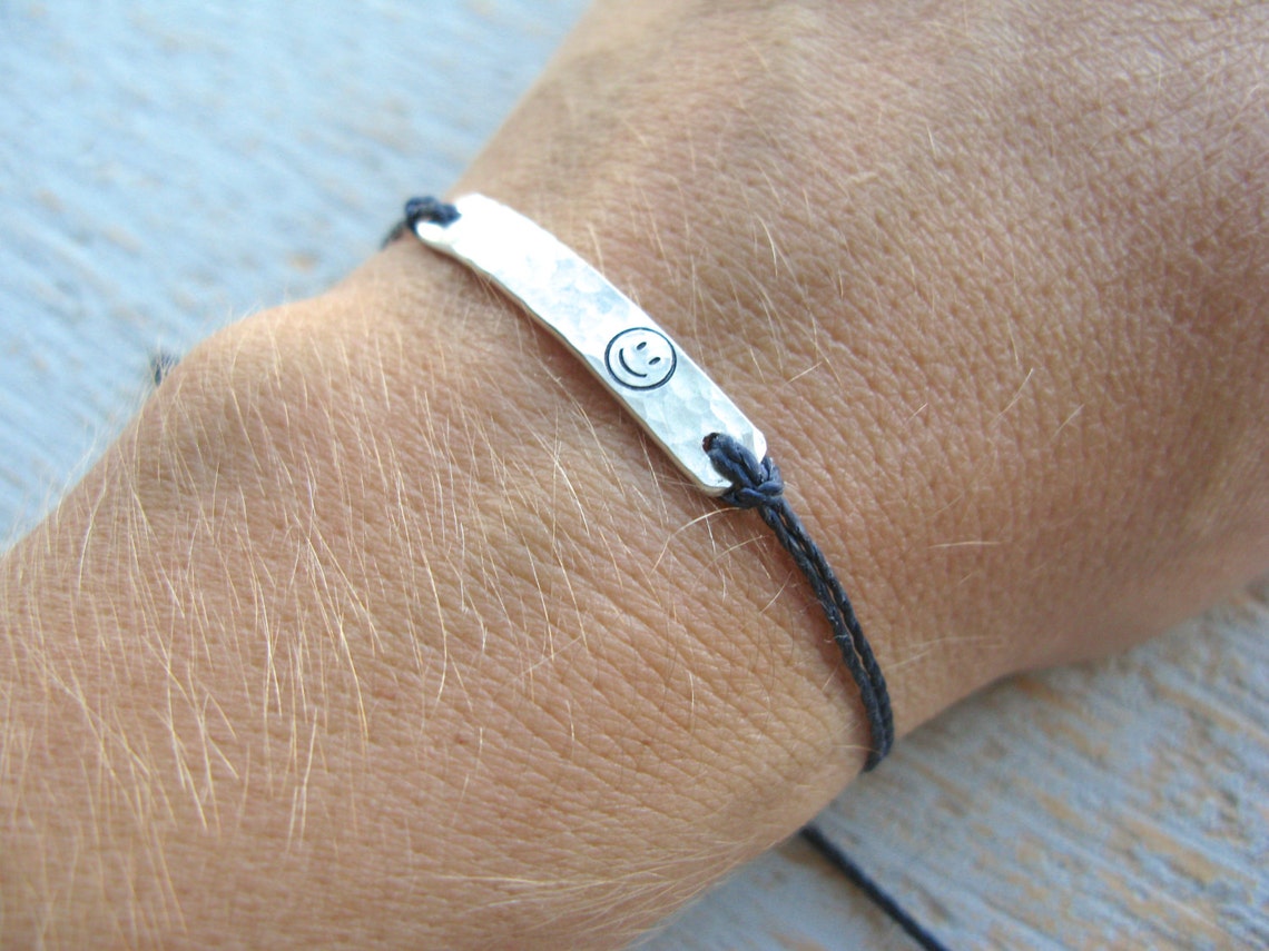 Smiley Face Bracelet Smiley Face String Bracelet Smiley Face - Etsy