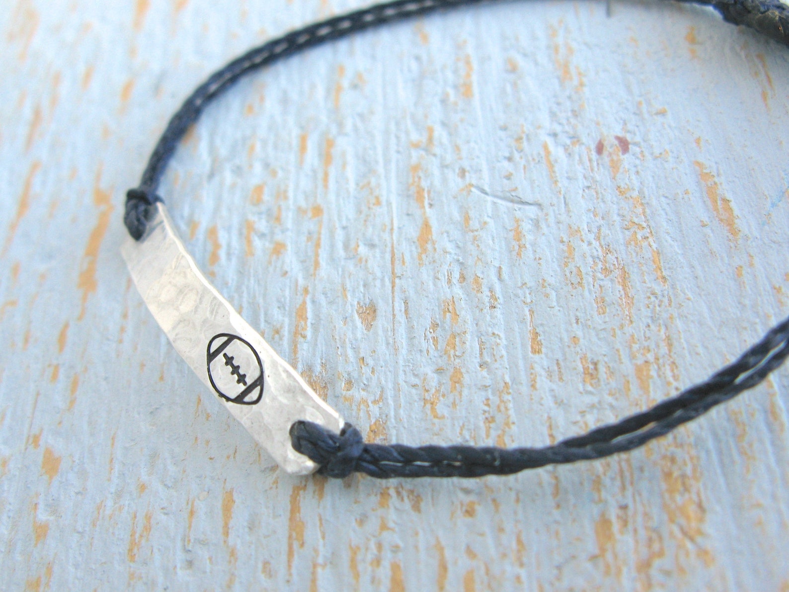 Football Bracelet Football Jewelry Football Team Bracelet - Etsy
