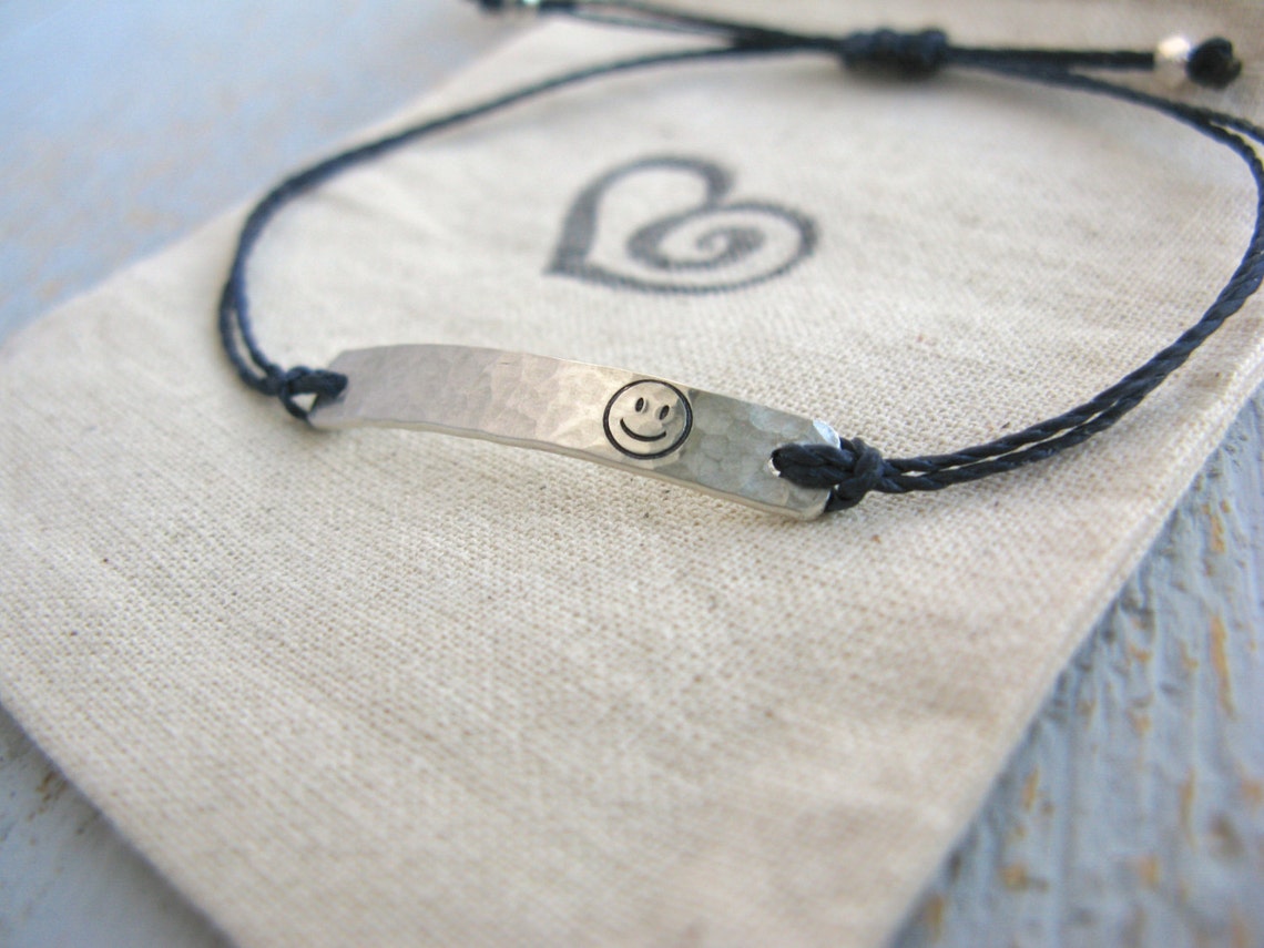 Smiley Face Bracelet Smiley Face String Bracelet Smiley Face - Etsy