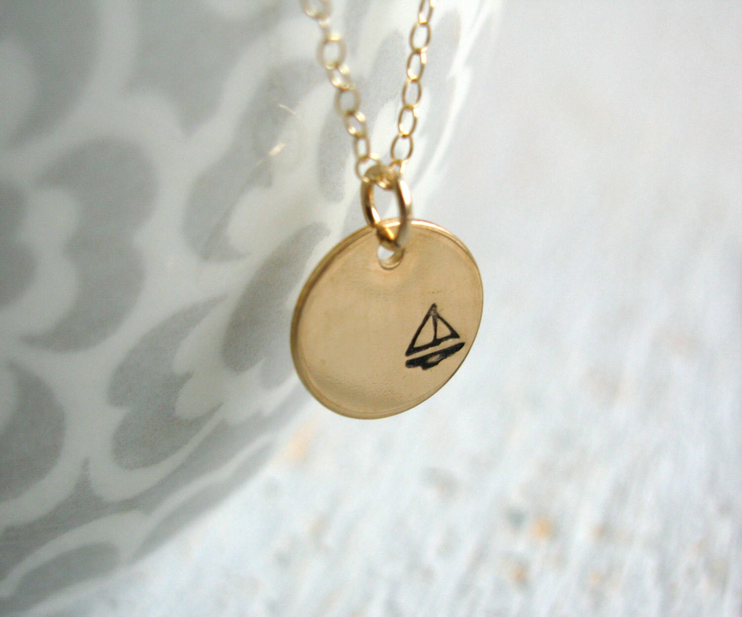 Sailboat Necklace, Silver Sailboat Necklace, Gold Sailboat Necklace ...