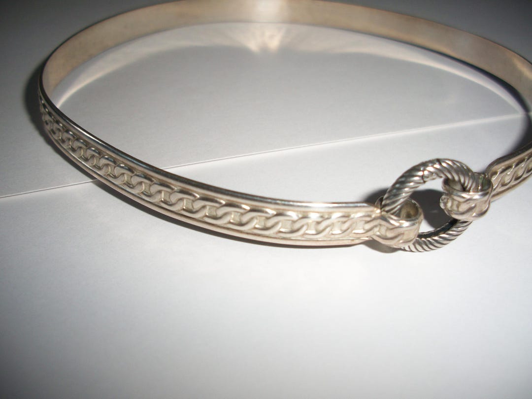 Chunky Solid 925 Silver Choker Collar Necklace Basket Weave Embossed ...
