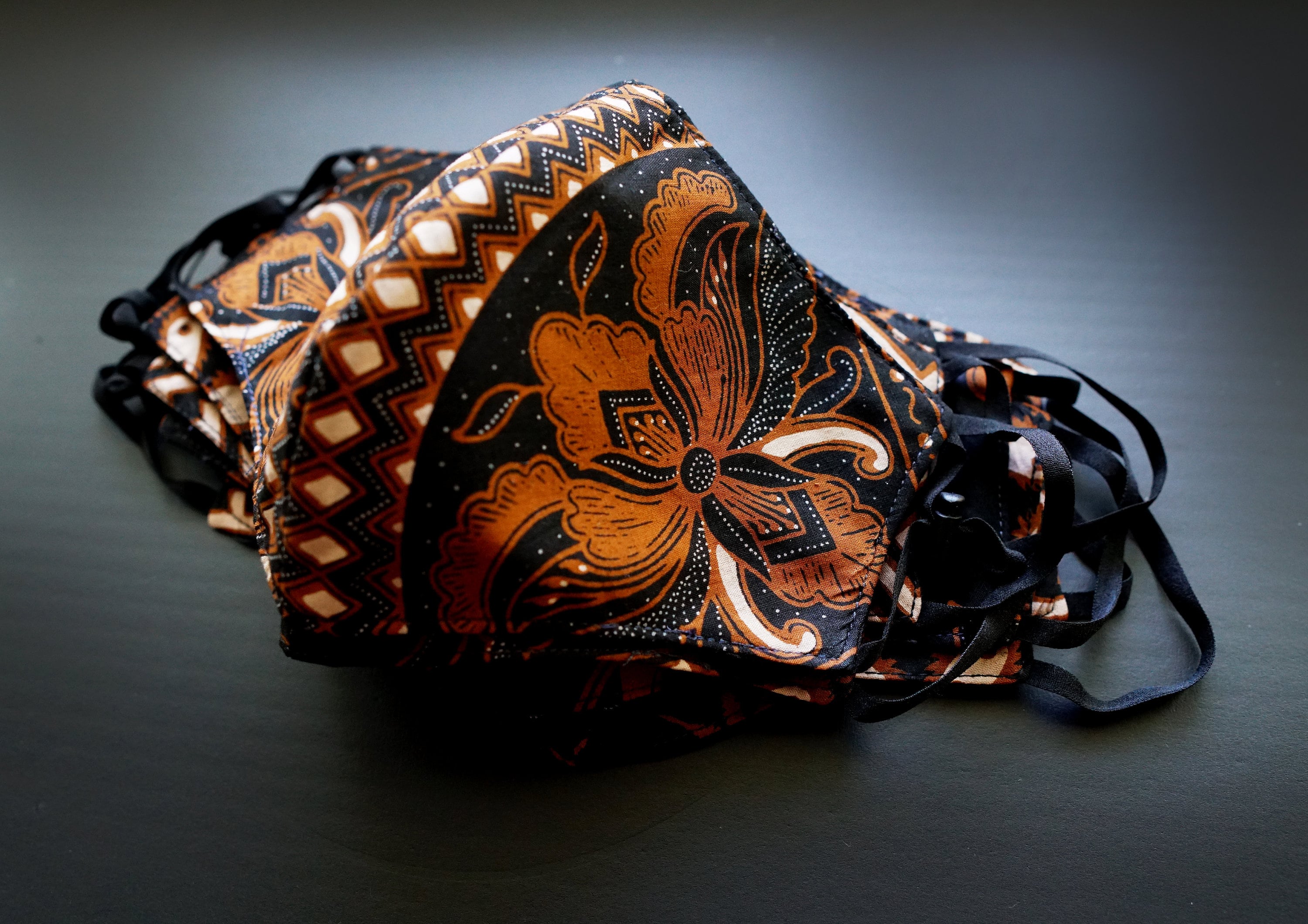 Authentic Batik Handmade Triple-Layered Face Mask Fabric | Etsy